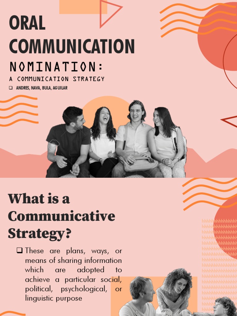 Oral Communication: Nomination | PDF | Conversation | Cybernetics