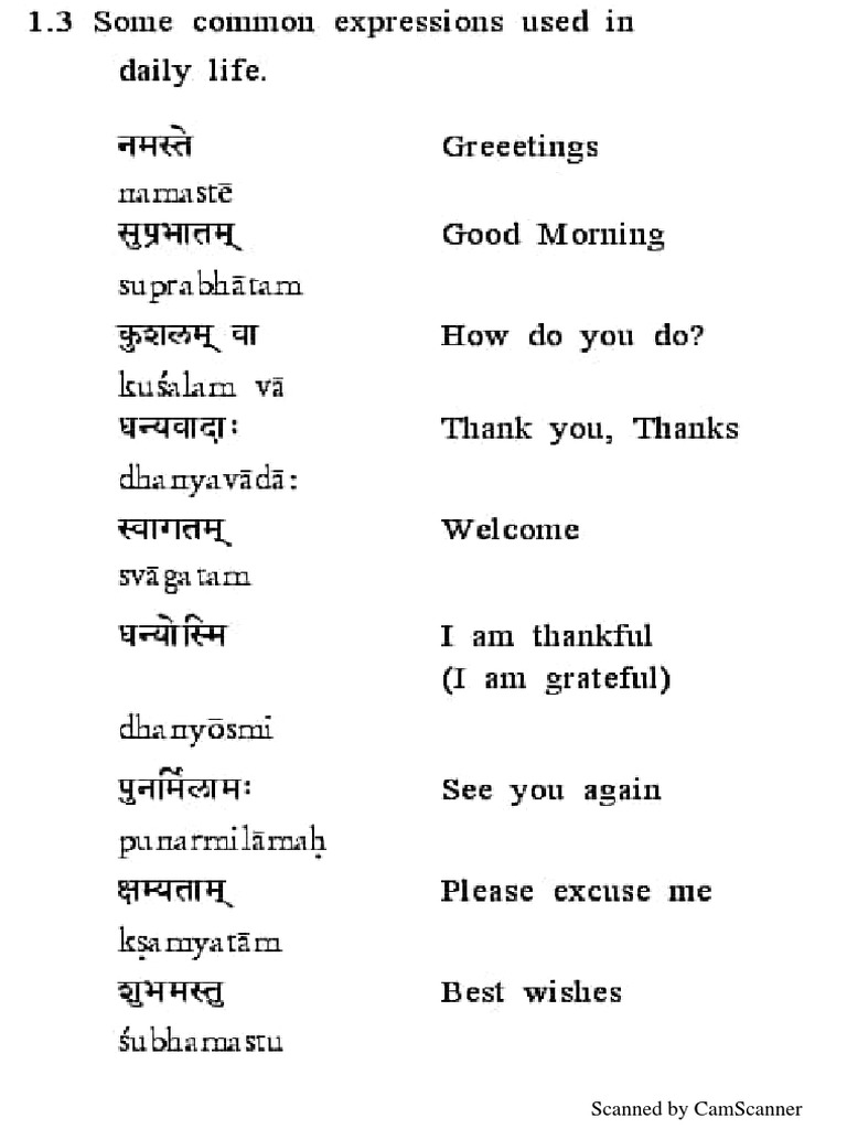 Sanskrit Words | PDF