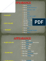 Appearance Pictionary | PDF