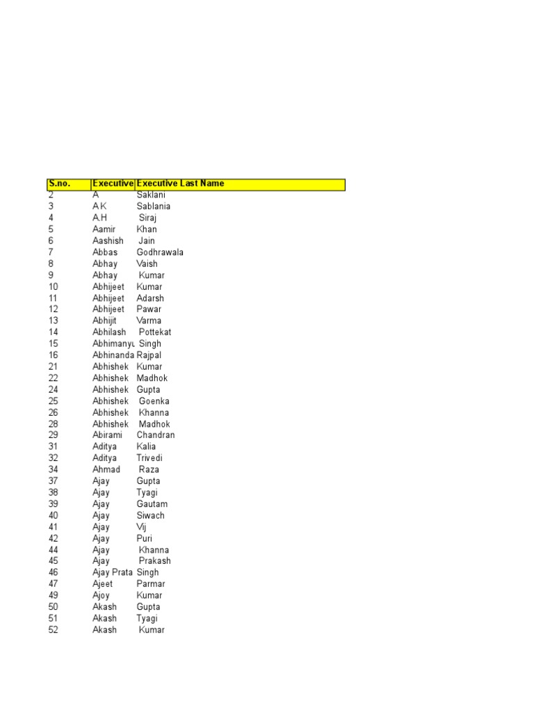 Executive List 007 | PDF | Chief Information Officer | Companies