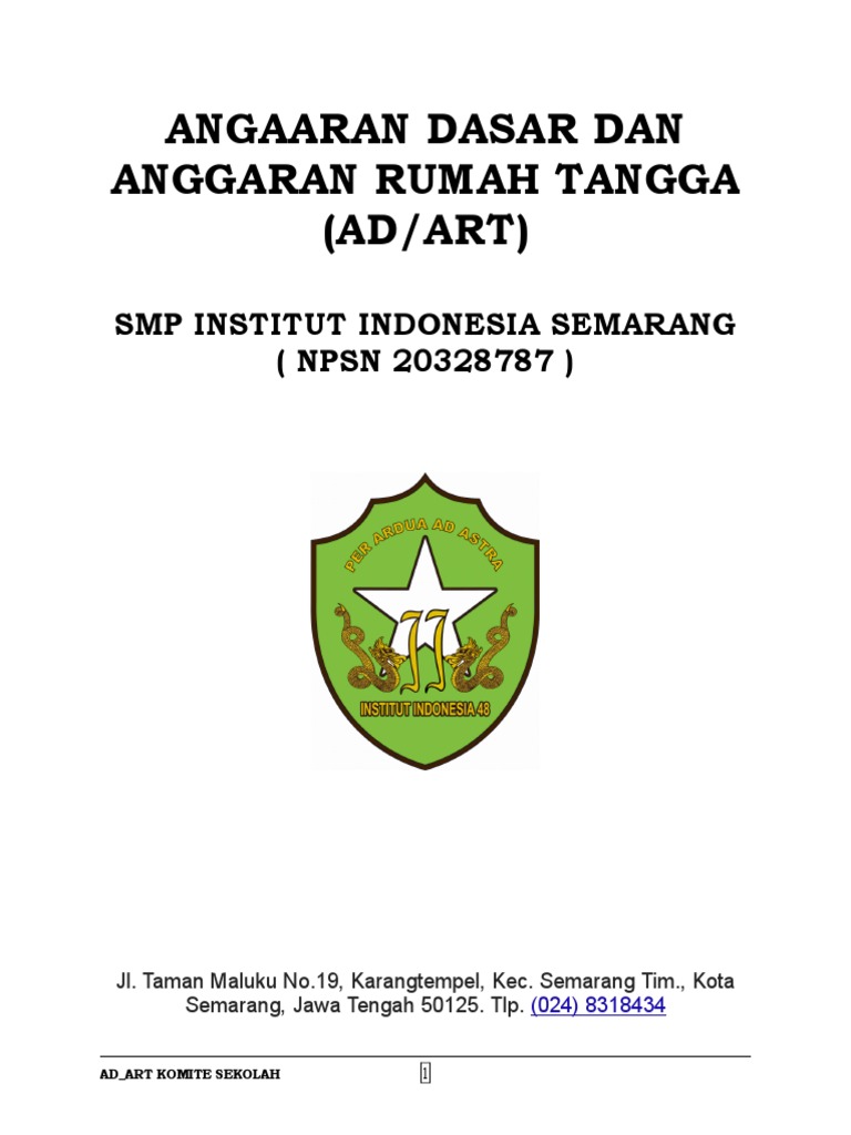 Ad - Art Komite Sekolah | PDF