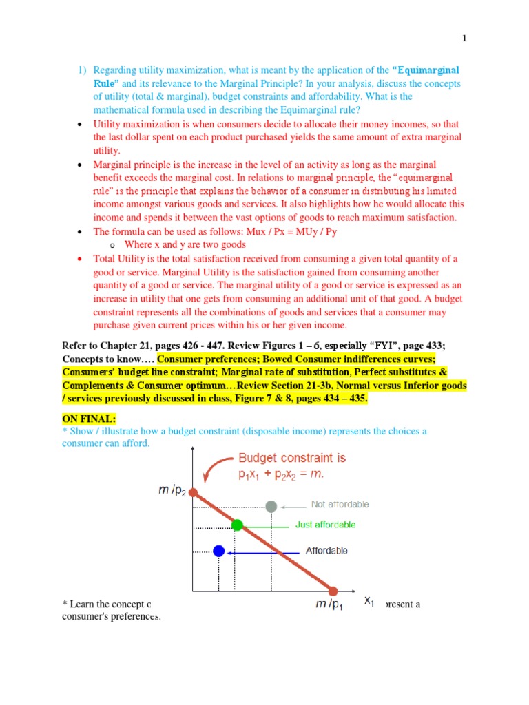 Microeconomics Exam Study Guide | PDF | Average Cost | Supply And Demand