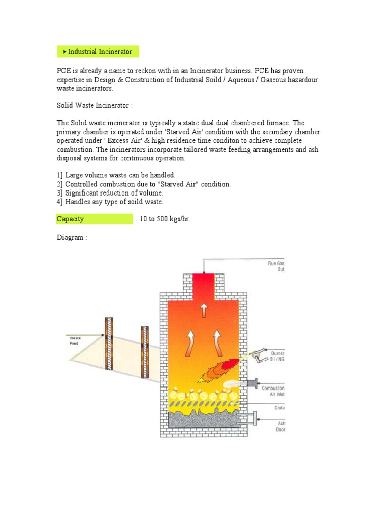 Industrial Incinerator | Incineration | Waste Management