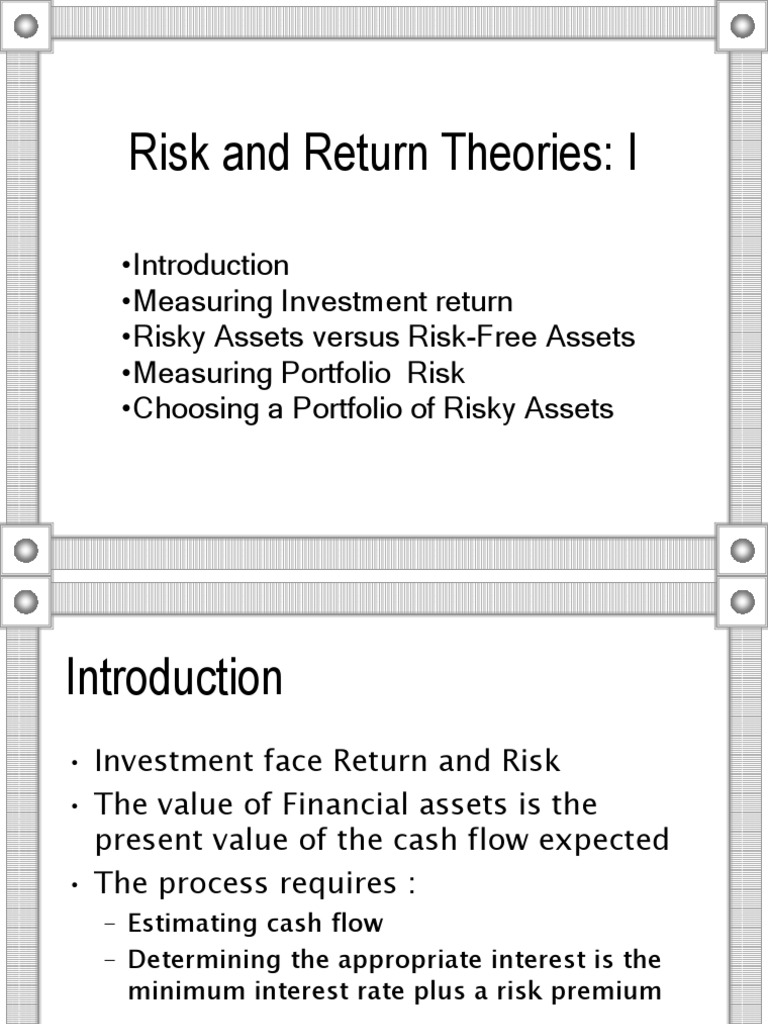 Risk and Return Theories (Financial Management - Manajemen Keuangan ...