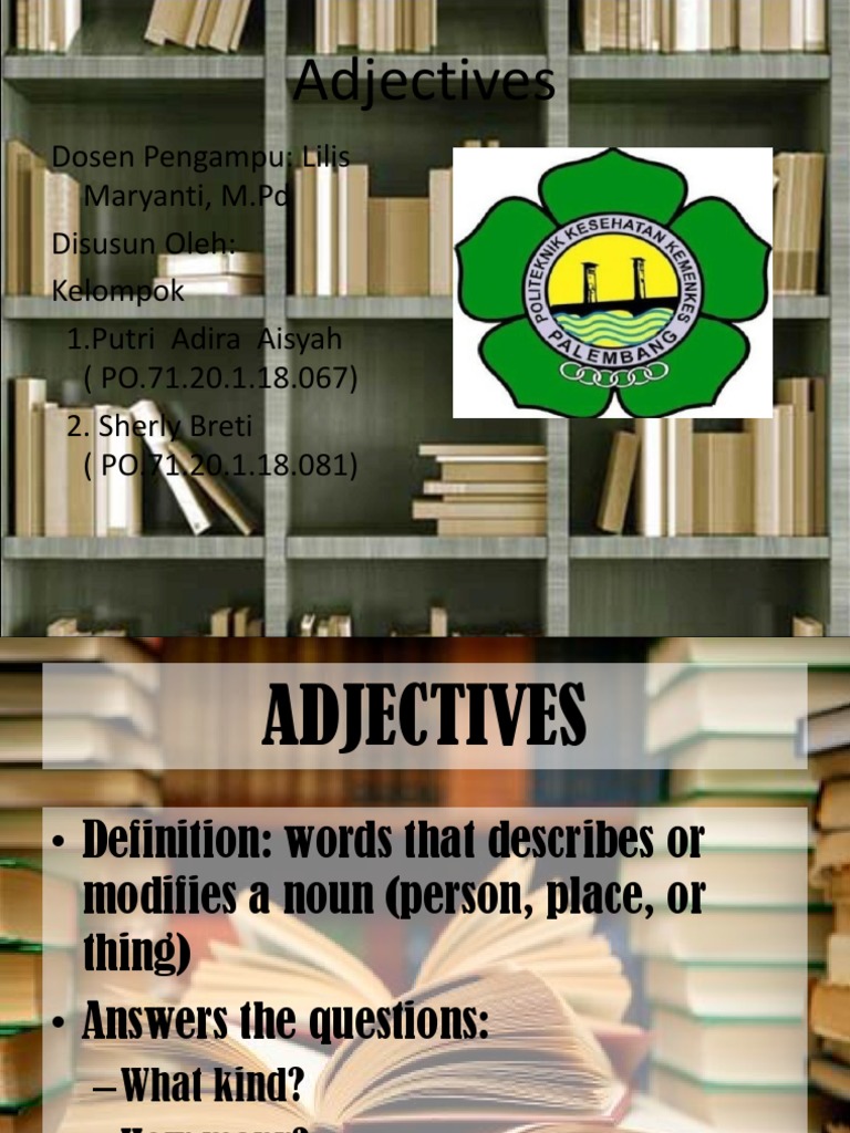 Adjective | PDF | Adjective | Syntax