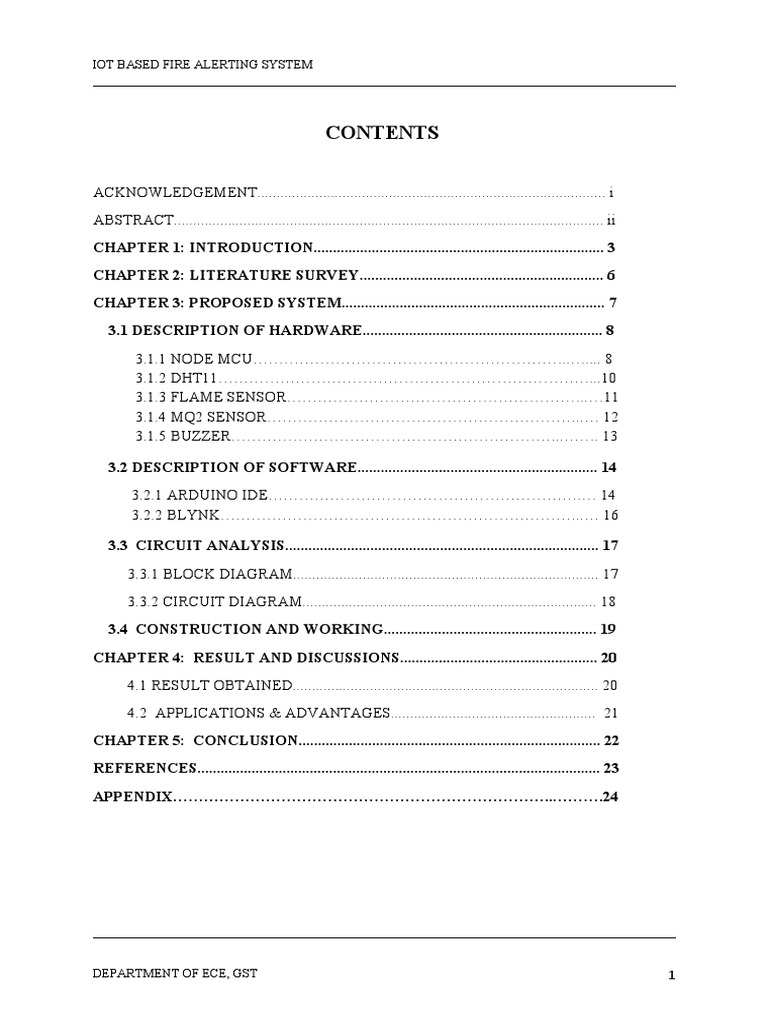 Mini Project Report | PDF | Arduino | Internet Of Things