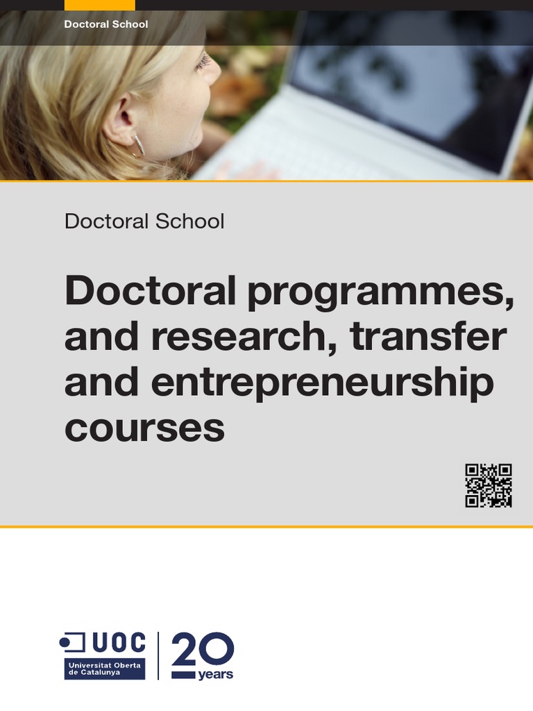 Doctoral Programmes, and Research, Transfer and Entrepreneurship ...