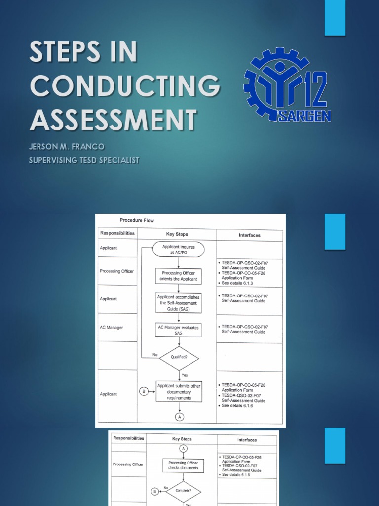 1 Steps in Conducting Assessment | PDF