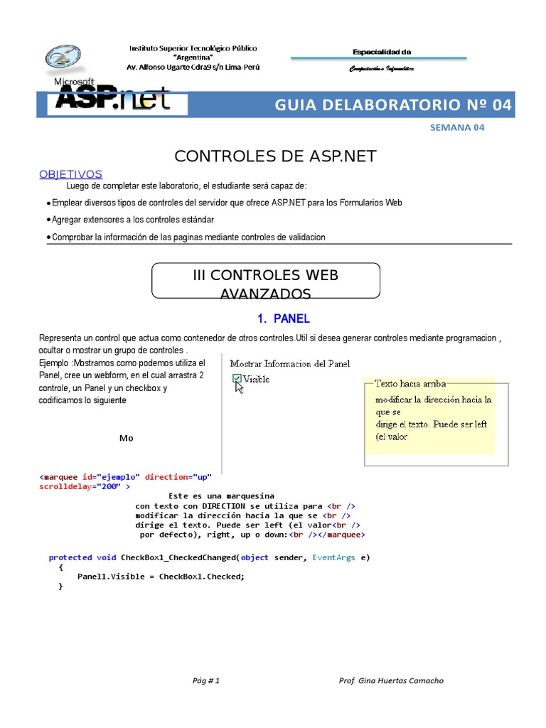 Guia Controles Ajax Pdf Script Java Ajax Programación