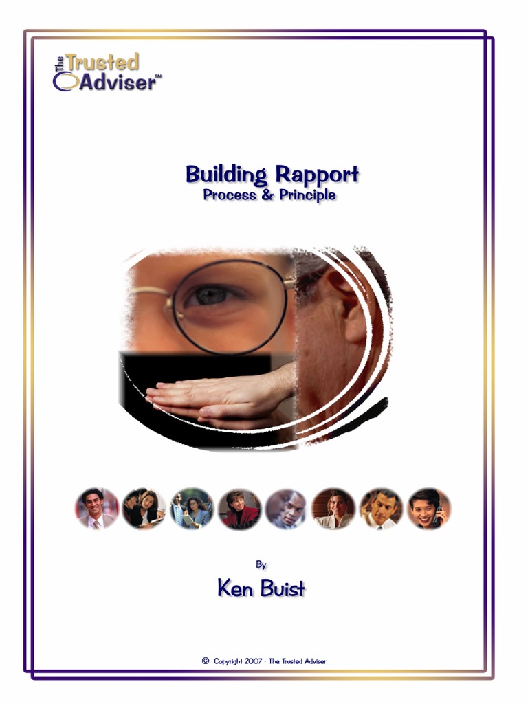 Building Rapport - : Process & Principle An Article by Ken Buist 1 ...