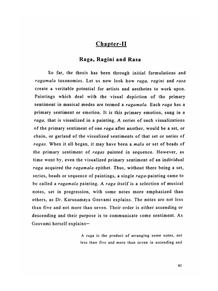 Chapter-II Raga, Ragini and Rasa | PDF | Vaishnavism | Emotions