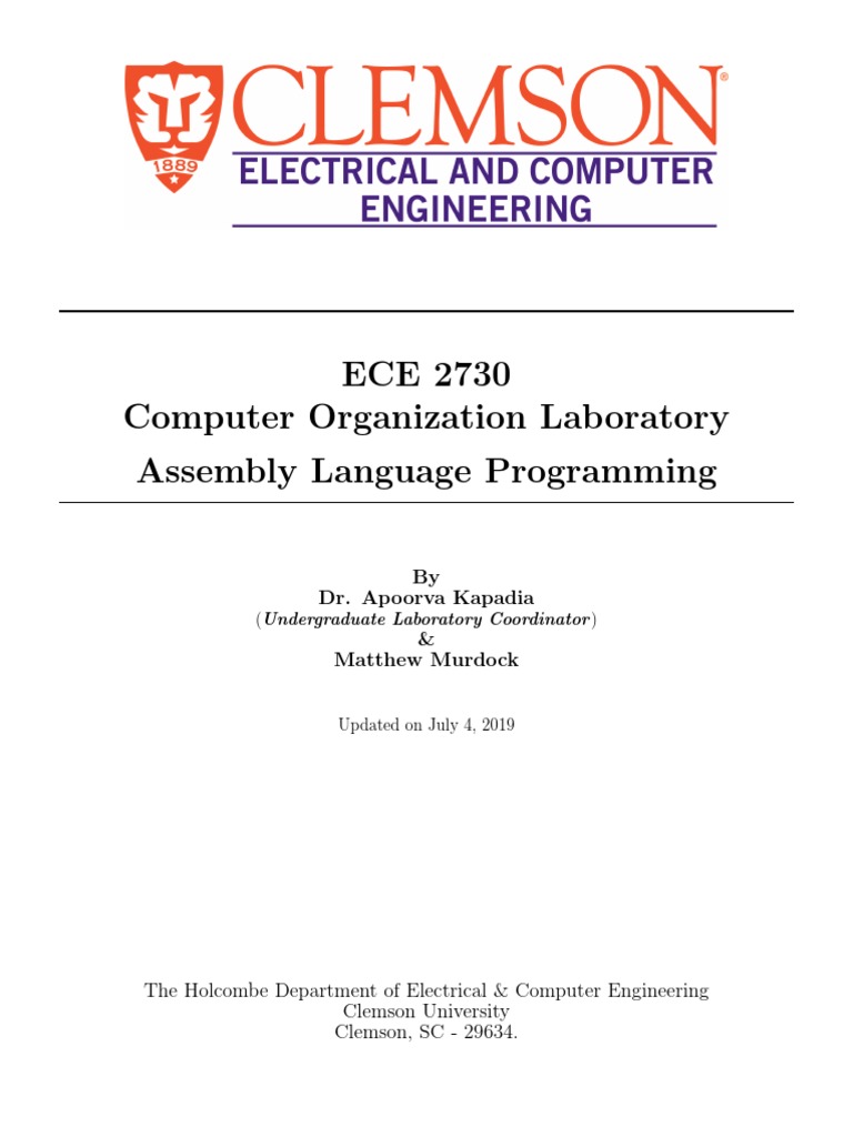 ECE273 | PDF | Assembly Language | Integer (Computer Science)