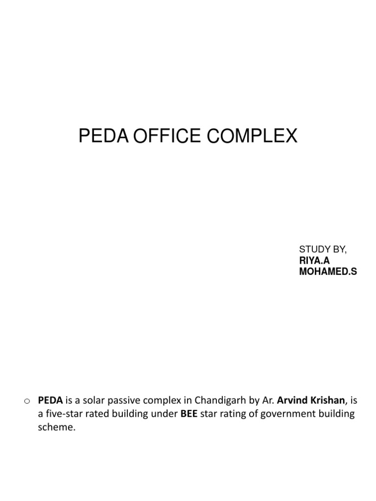 Peda Office Complex: Study By | PDF | Solar Energy | Roof
