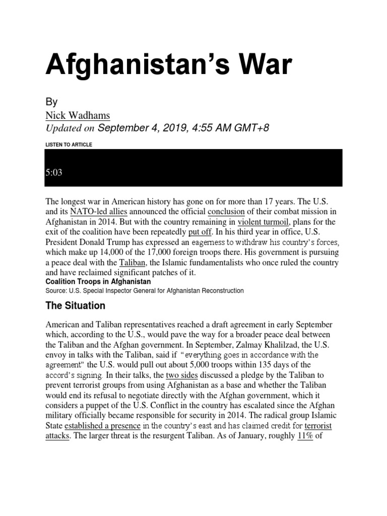 Afghanistan's War: Nick Wadhams | PDF | Taliban | Afghanistan