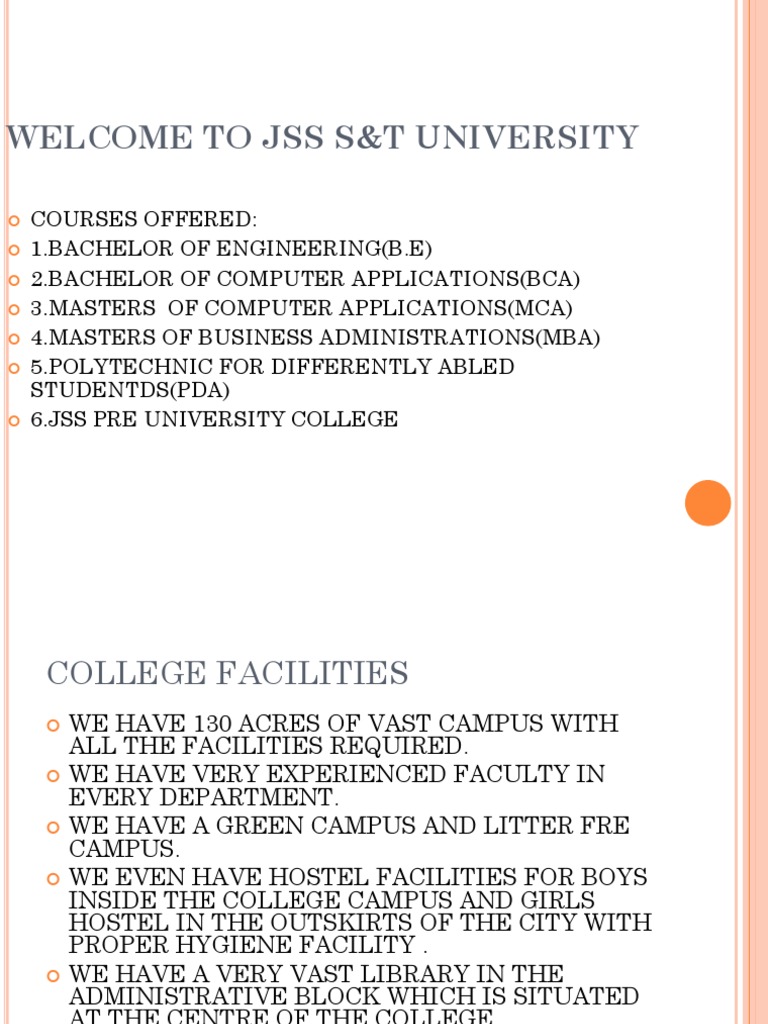 JSS Stu Description | PDF
