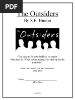 The Outsiders Study Guide Answers | PDF | Mystery, Thriller & Crime Fiction