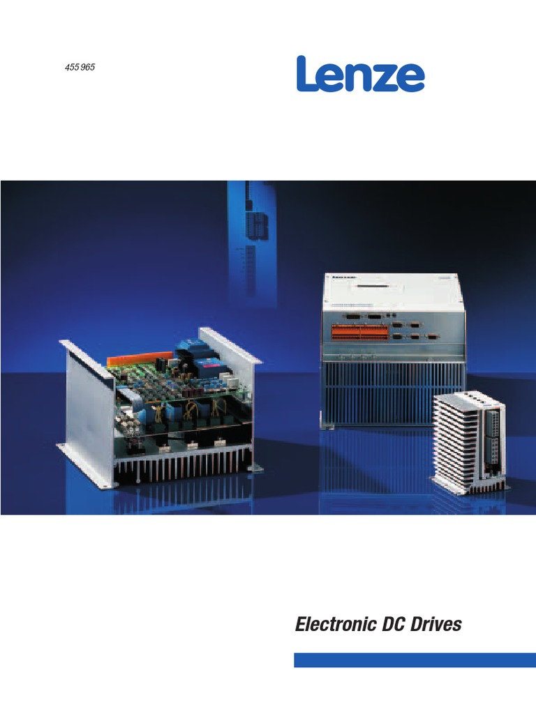Buklet Lenze DC Drive en | PDF | Electric Motor | Mains Electricity