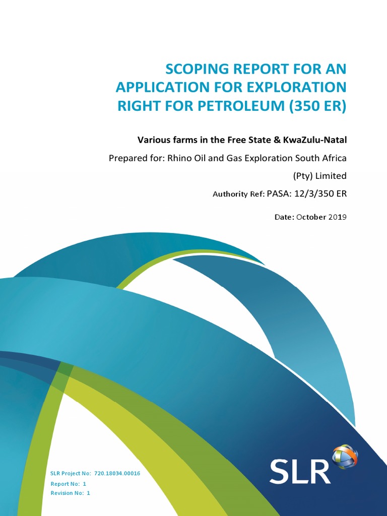 2019-10-29 - Rhino Oil and Gas 350 ER - Scoping Report - Public Review ...