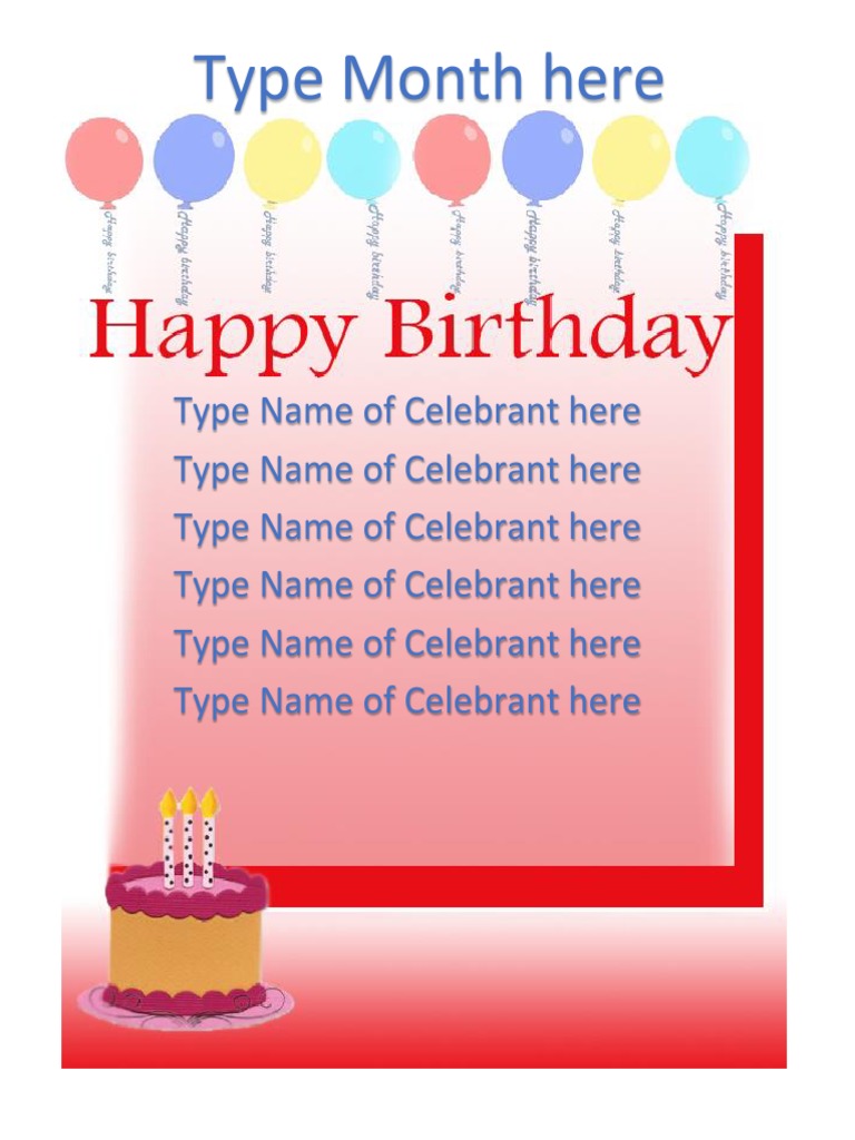 Happy Birthday | PDF