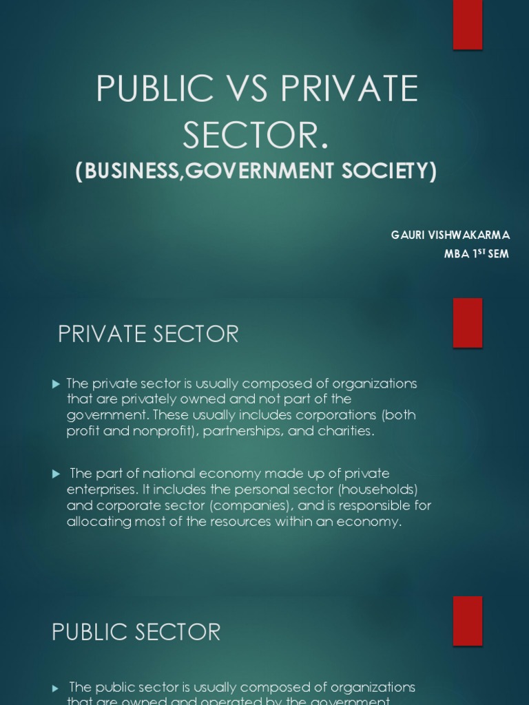 Private vs Public Sector Analysis | PDF | Wealth | Employment