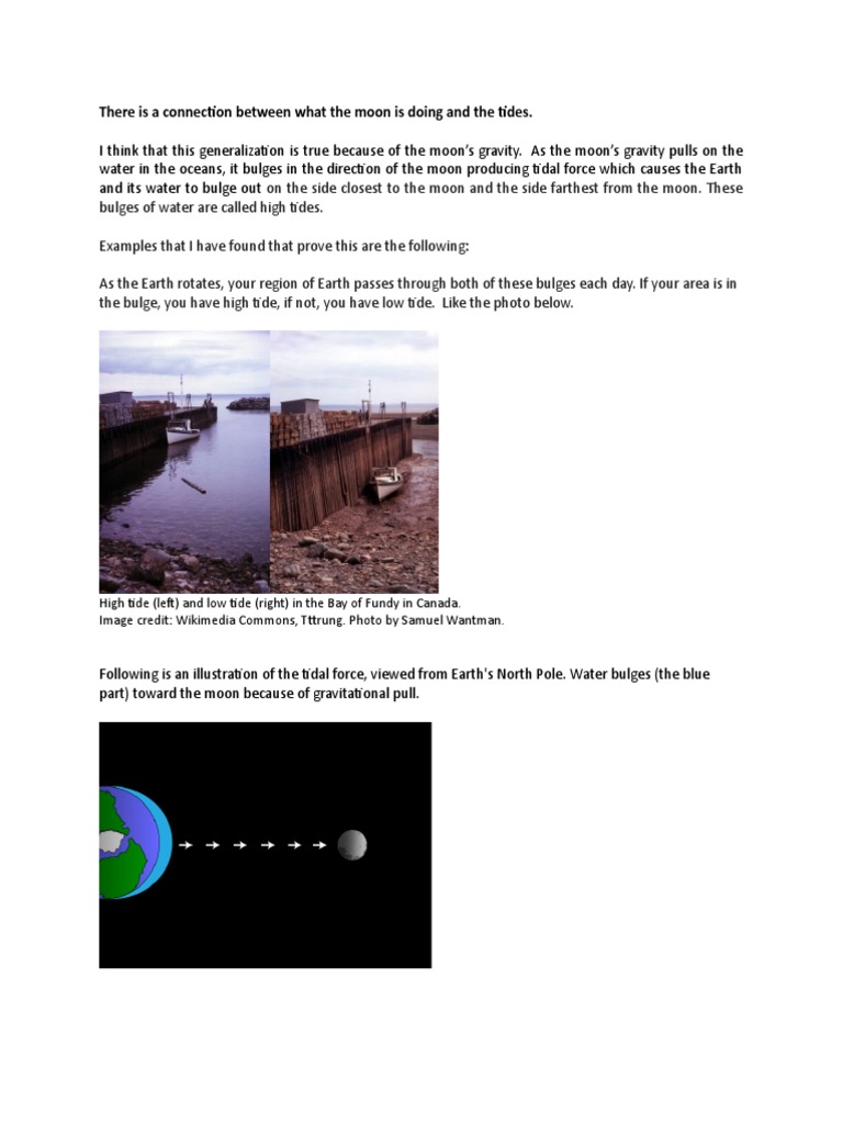 Moon and TIdes | PDF