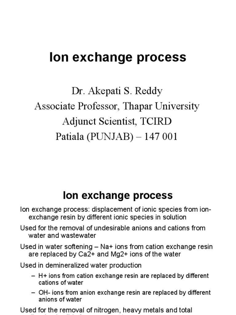 11-Ion Exchange Process
