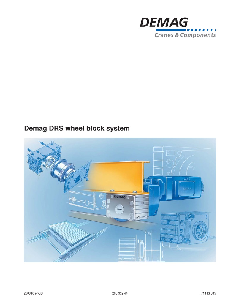 Demag DRS Wheel Block System Guide | PDF | Transmission (Mechanics) | Wheel