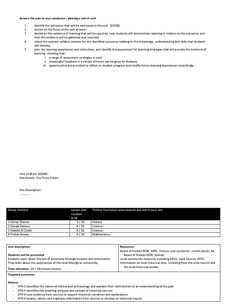 Acrp - A2 Unit Outline | PDF | Archaeology | Narrative