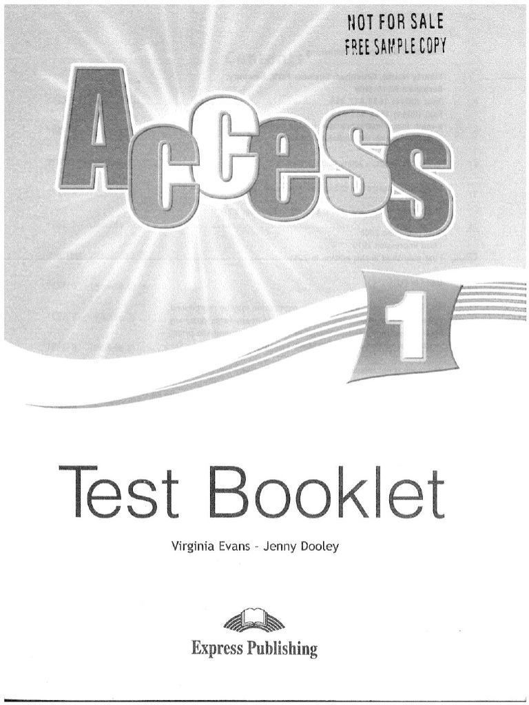 Access 1 Test Booklet | PDF