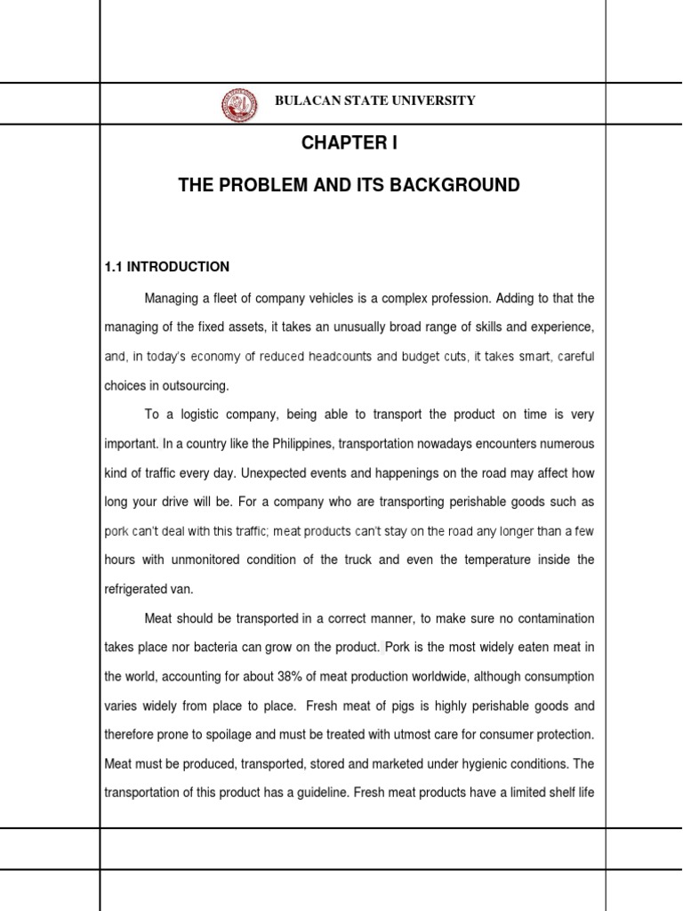 The Problem and Its Background: Bulacan State University | PDF ...