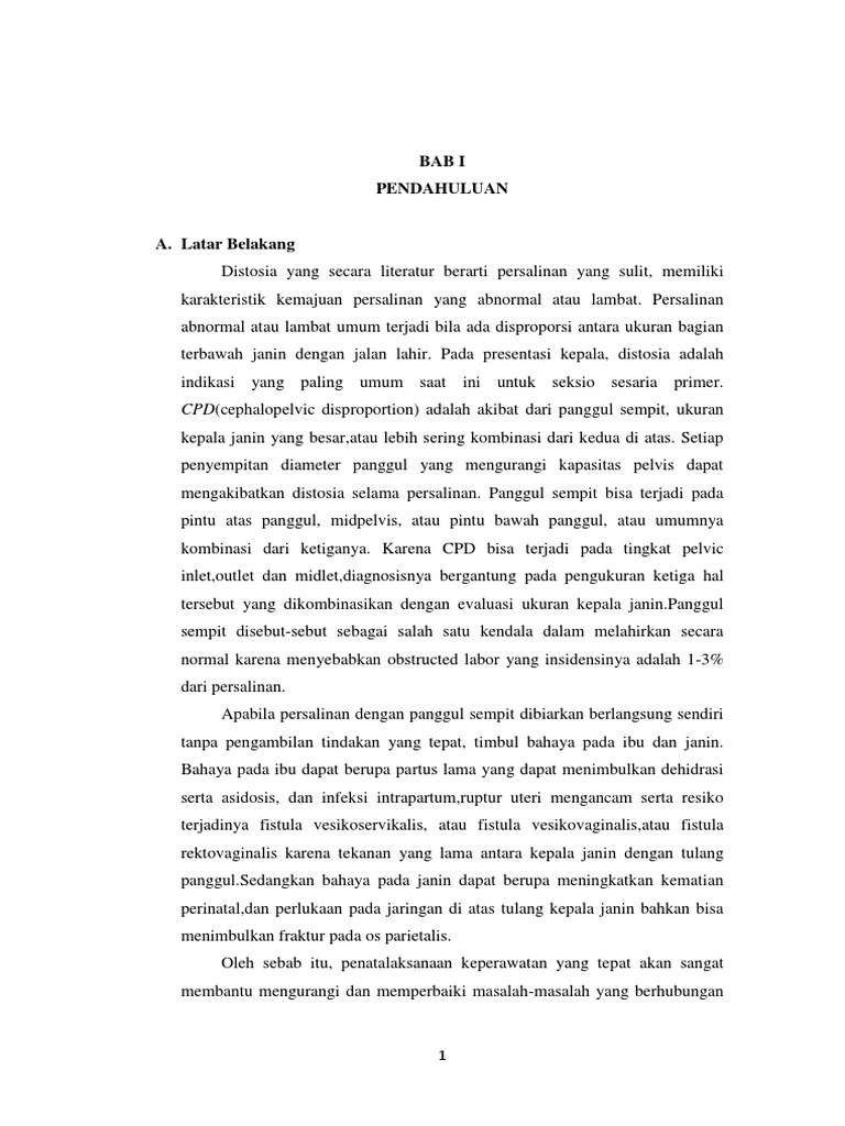 Pemahaman Distosia Bahu dalam Persalinan | PDF