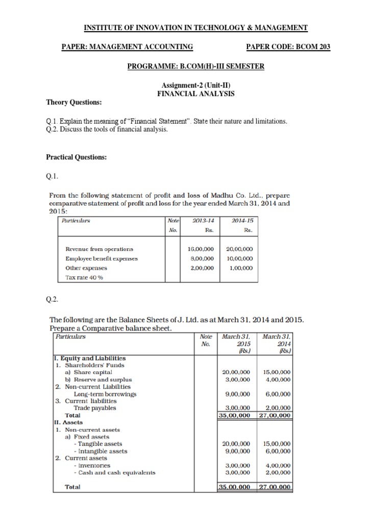 Assignment_Financial stmt analysis