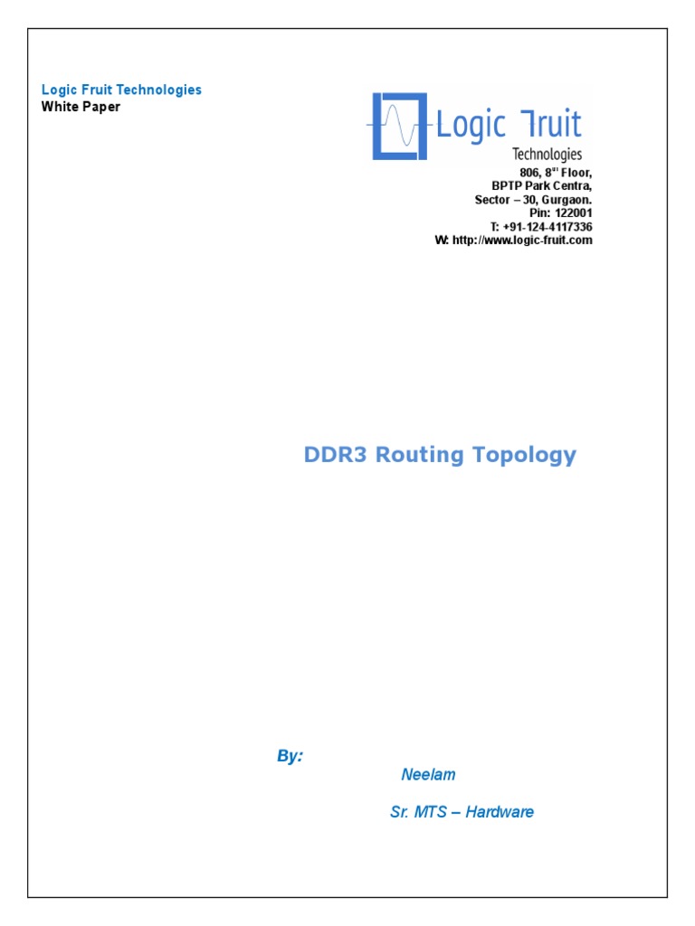 DDR Routing Topology 1 | PDF | Dynamic Random Access Memory | Electronic Design