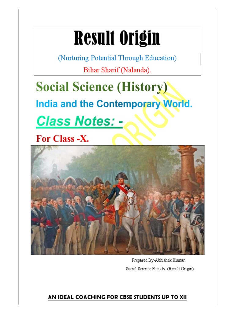 Chapter 1 History Class 10 | PDF | Prussia | Napoleon