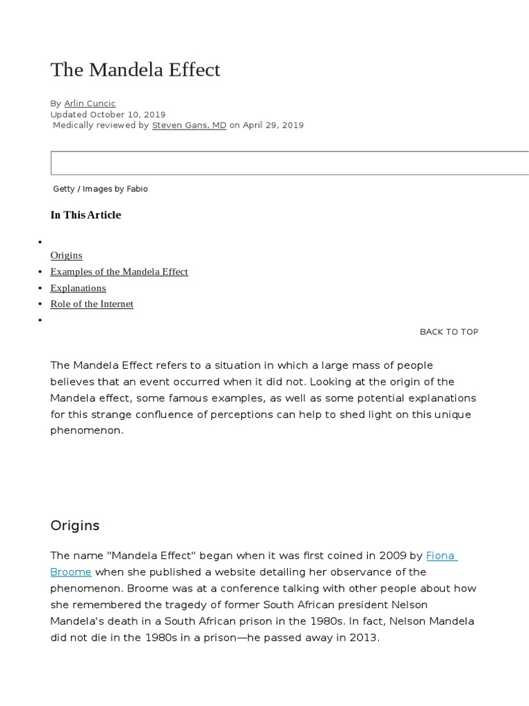 Exploring the Phenomenon of False Shared Memories: An Analysis of the ...