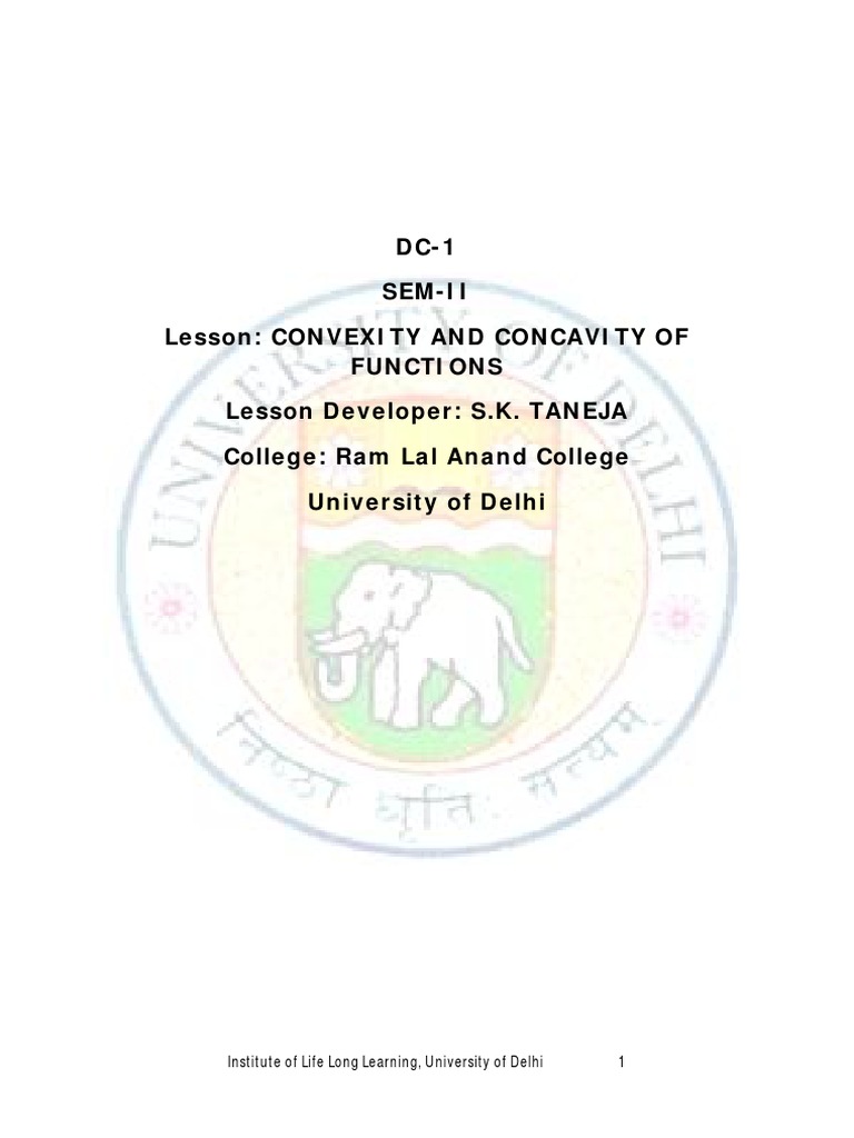 Convex and Concave Functions | PDF | Derivative | Function (Mathematics)