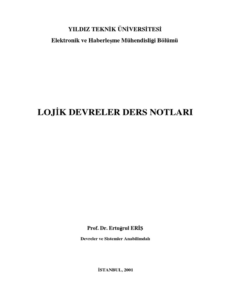Lojik Devreler Ders Notlari | PDF