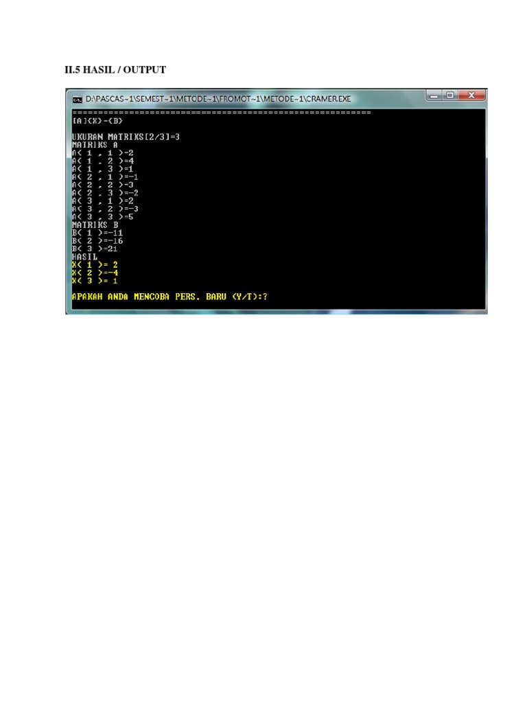 Hasil Run Program | PDF