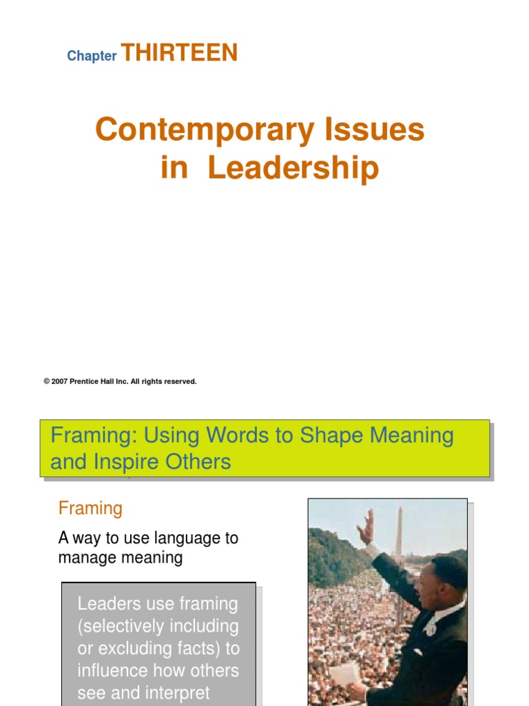 Contemporary Issues in Leadership | PDF | Transformational Leadership ...