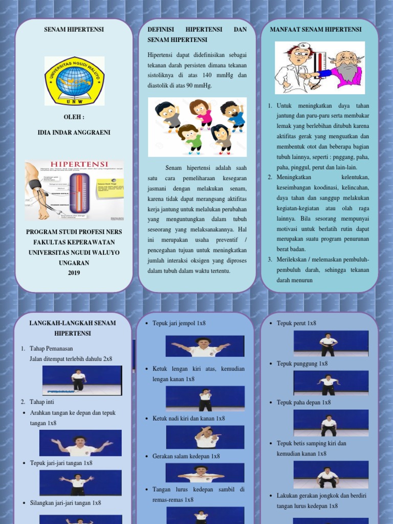 Leaflet Senam Hipertensi | PDF