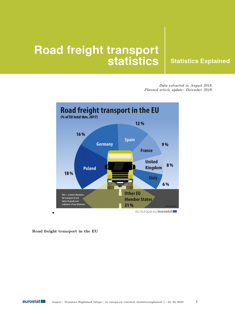Road Freight Transport | PDF | Transport | European Union
