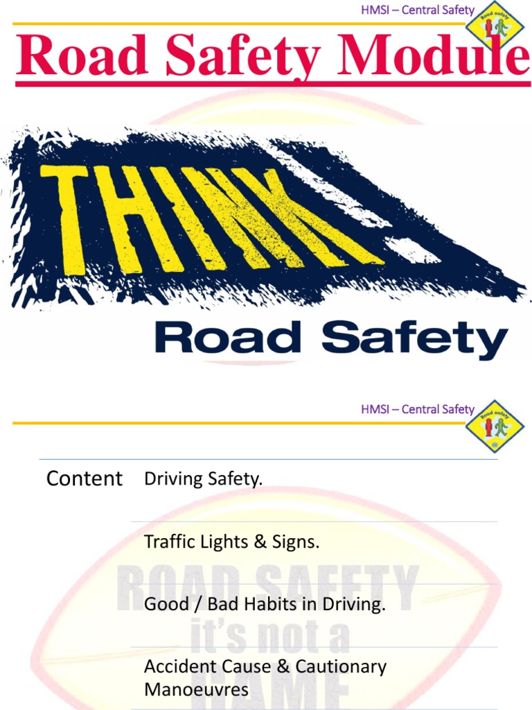 Road Safety Module | PDF | Transportation Engineering | Vehicles