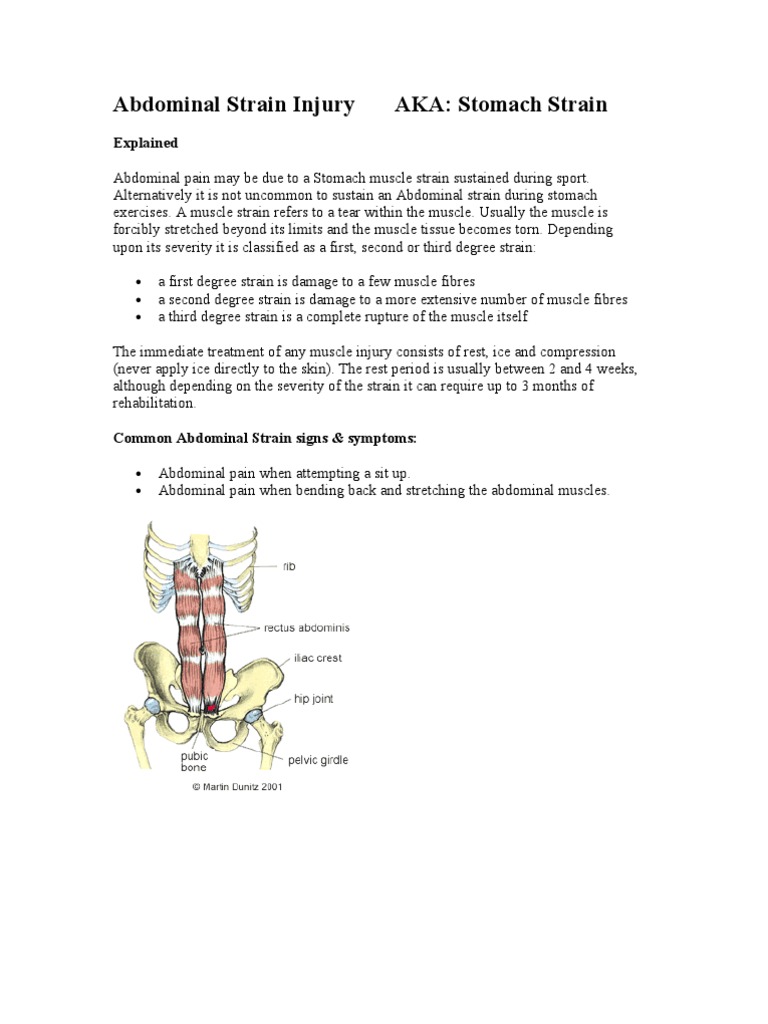 Abdominal Strain Injury AKA | PDF | Flexibility (Anatomy) | Pelvis