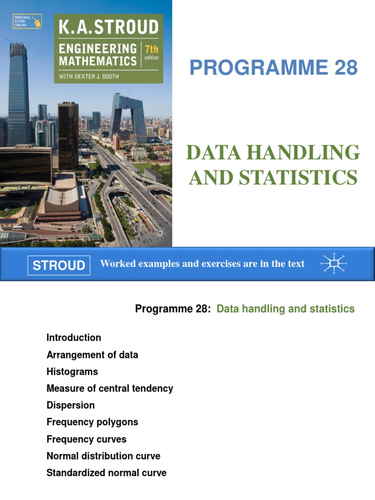 28 Data Handling and Statistics | PDF | Mode (Statistics) | Arithmetic Mean