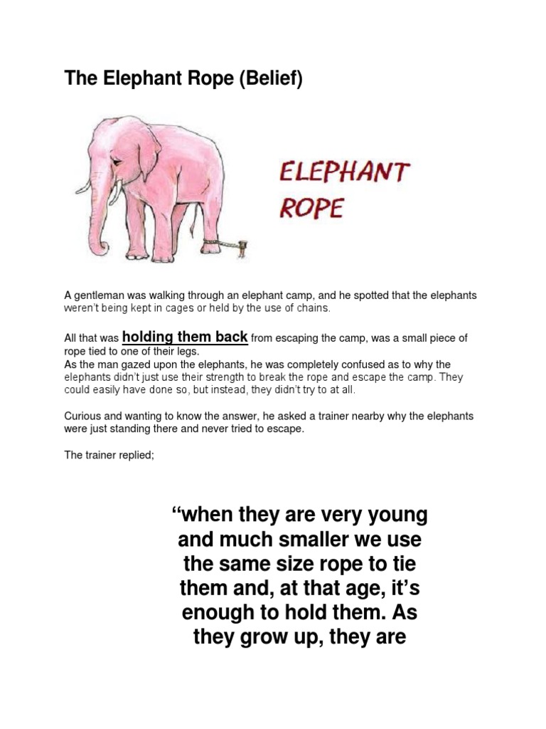 The Elephant Rope (Belief) | PDF