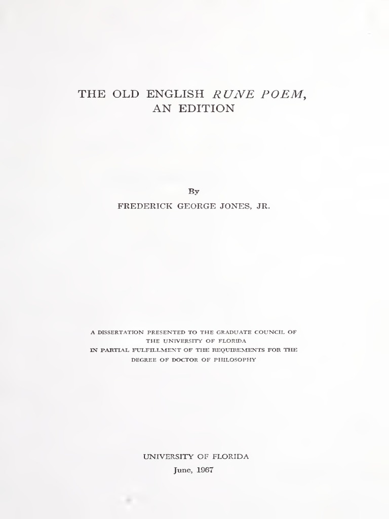 Old English Rune Poem PDF | PDF | Linguistics | Poetry