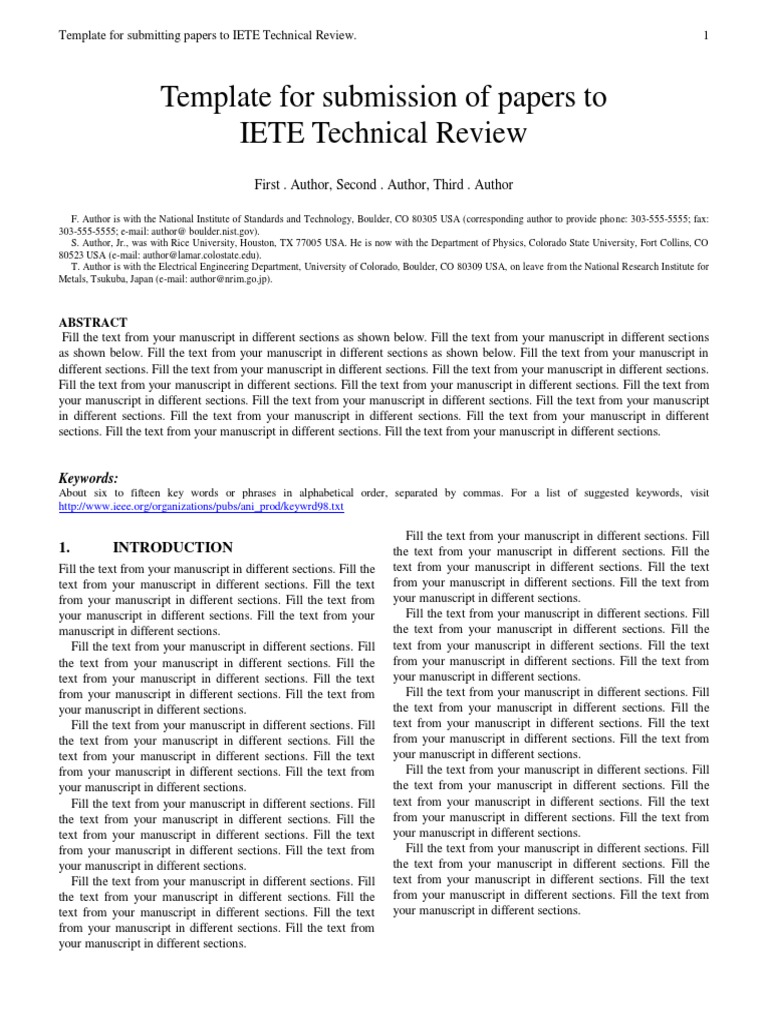 IETE Template (Technical Review) | PDF | Magnetization | Electromagnetism