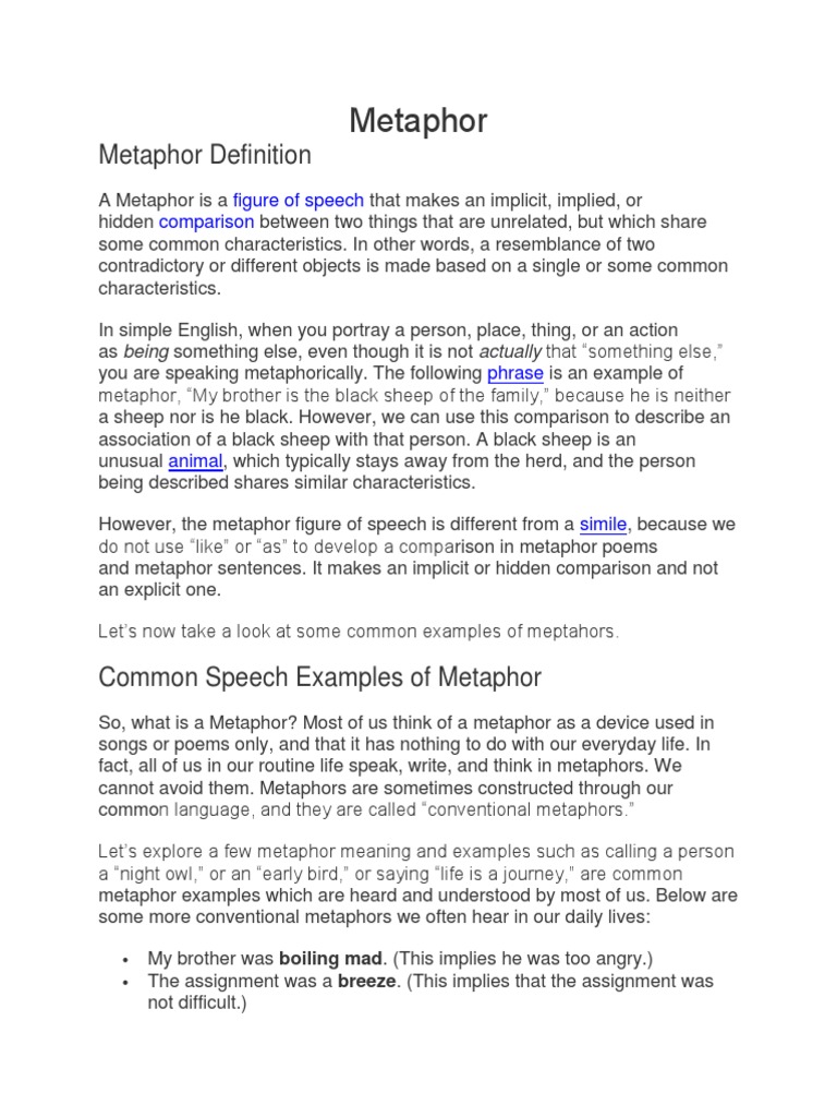 Metaphor | PDF | Metaphor | Romeo And Juliet