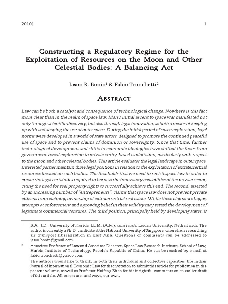 A A A A A: Jason R. Bonin & Fabio Tronchetti | PDF | Sovereign State ...