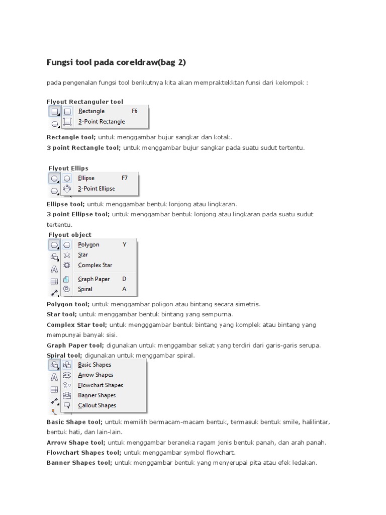 Fungsi Tool Pada Coreldraw Pdf